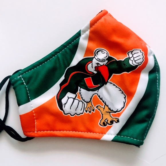 Accessories | University Miami Hurricanes Football Face Mask | Poshmark